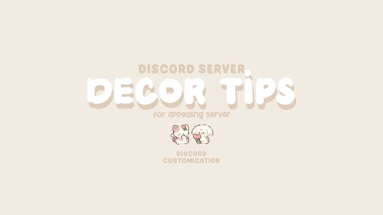 Discord Server DECOR TIPS !! 🌸 - YouTube