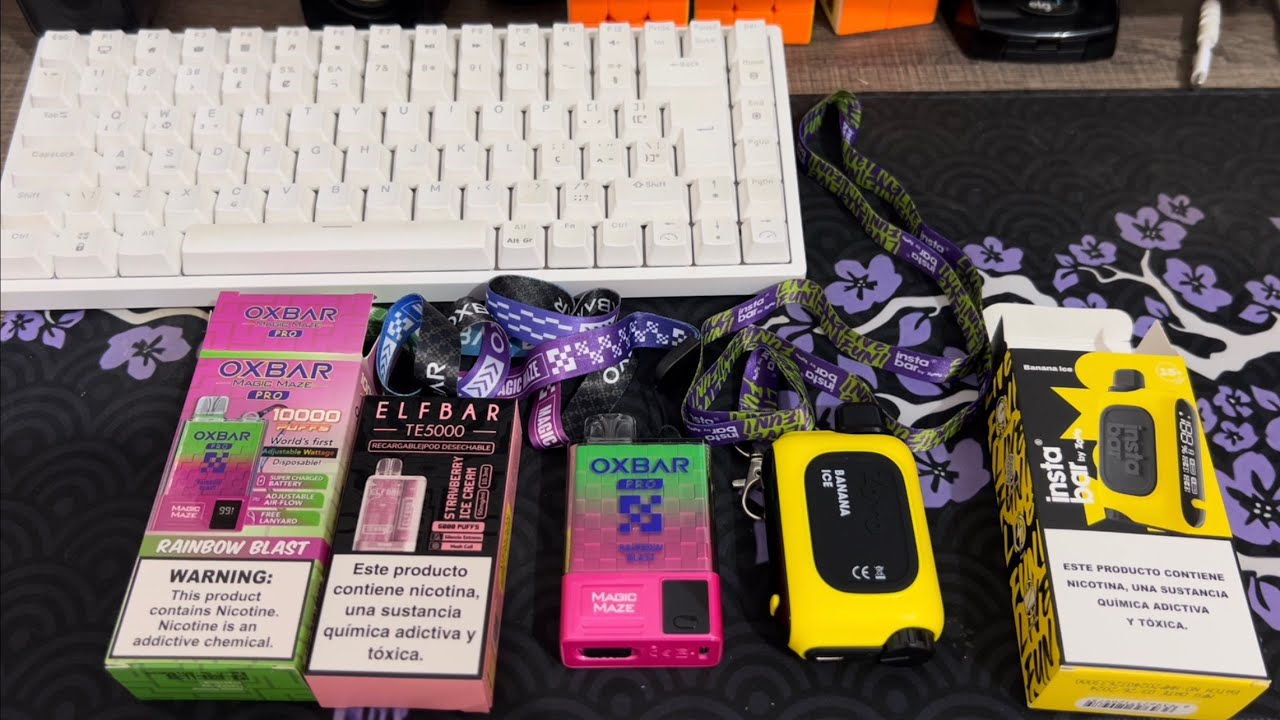 Unboxing novos pods descartaveis (INSTABAR 15k , OXBAR 10k, ELFBAR 5K ...