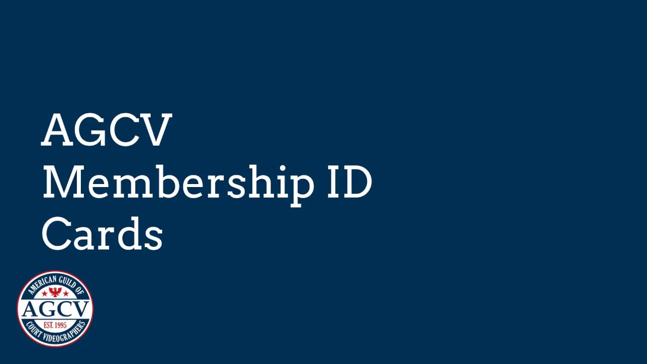 How to Use AGCV Membership ID Cards - YouTube