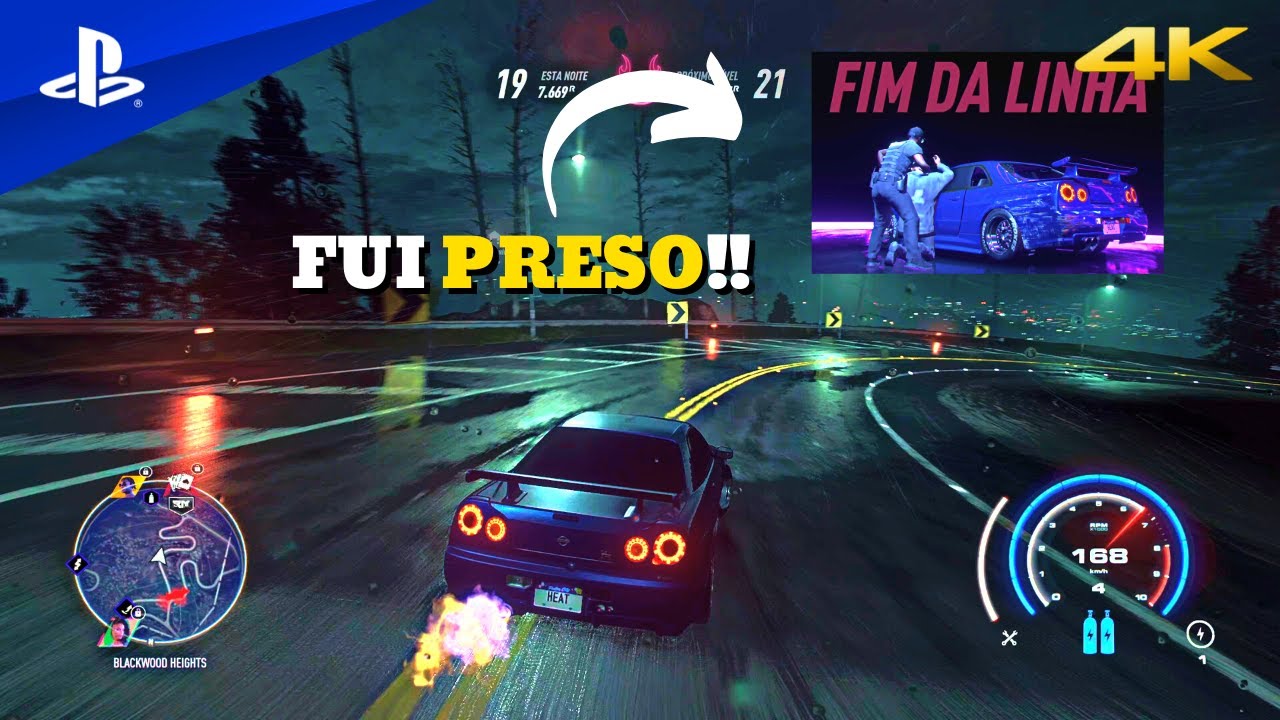 NFS Heat: Drift de Skyline R34 BITURBO!! [4K] PS5 - YouTube