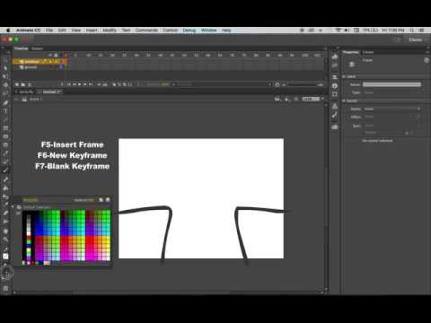 Adobe Animate Tutorial: Frame by Frame Stick Figure Animation - YouTube