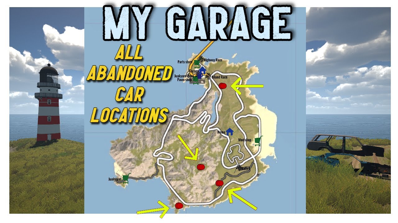 My Garage - All Abandoned Car Locations - YouTube