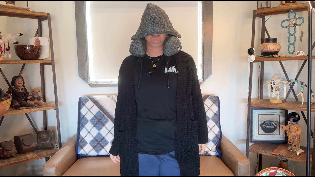 Travel Pillow with Extra Large Hood for Airplane Long Flights Privacy ...