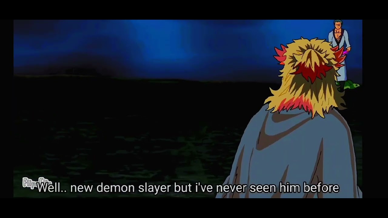 If Zoro was in Demon Slayer | Zoro saves Rengoku | Zoro vs Akaza - YouTube