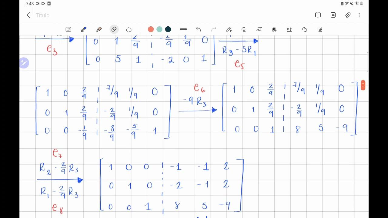 Matrices invertibles (parte II) - YouTube