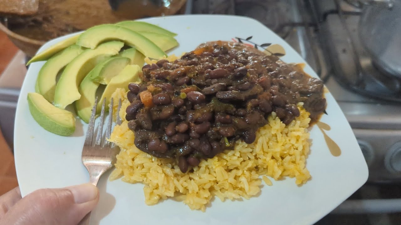 Authentic Cuban Black Beans With Chicken | Frugal Travel Cooking In ...