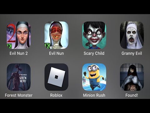 Evil Nun 2, Evil Nun, Scary Child, Granny Evil, Forest Monster, Roblox, Minion Rush, Found!