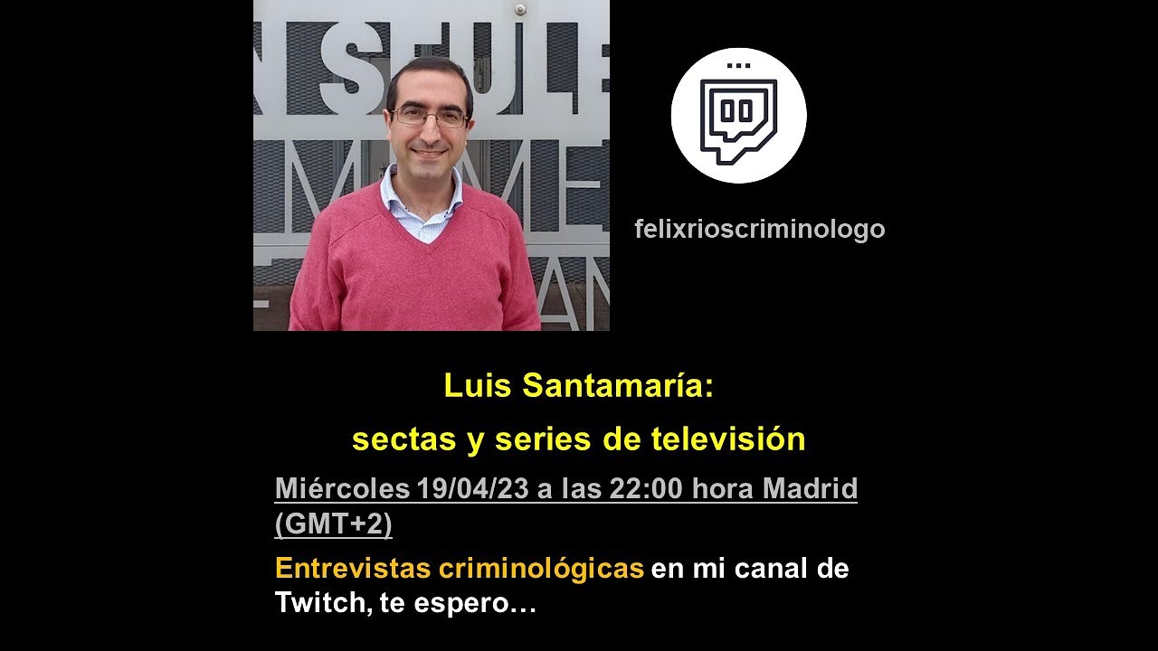 Sectas y series de televisión, con Luís Santamaría - YouTube