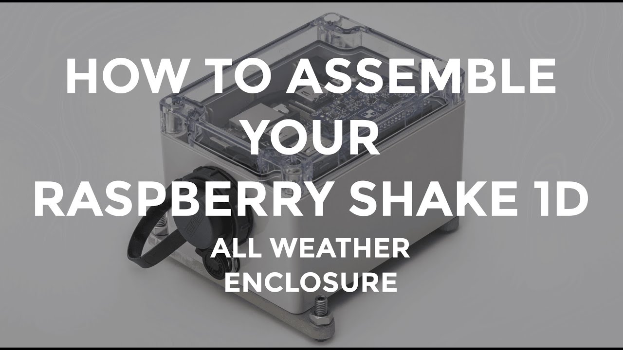 Raspberry Shake Tutorial - How assemble your Raspberry Shake 1D all ...