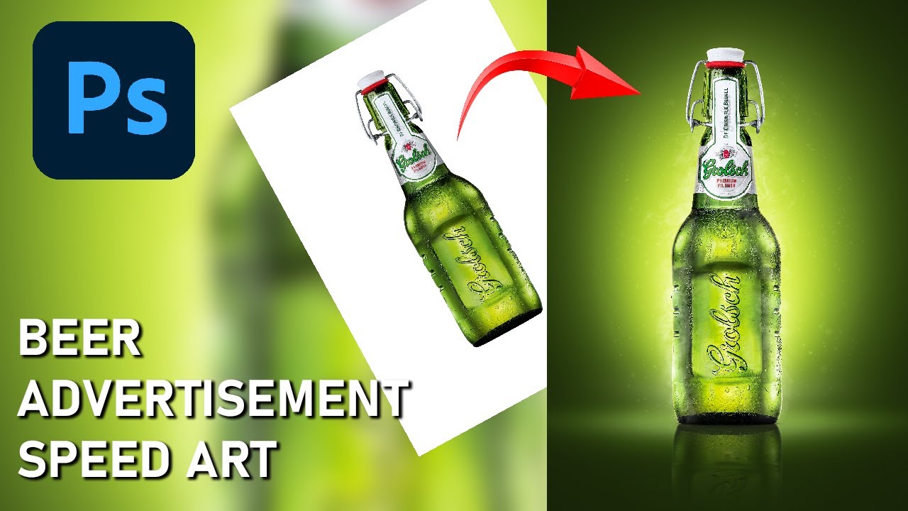 Photoshop| Beer Advertisement Poster Product Manipulation | E-commerce ...