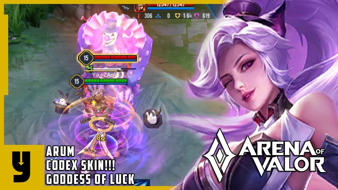 ARUM: GODDESS OF LUCK (NEW SKIN) | CODEX SKIN W/ SOUND | Arena of Valor ...