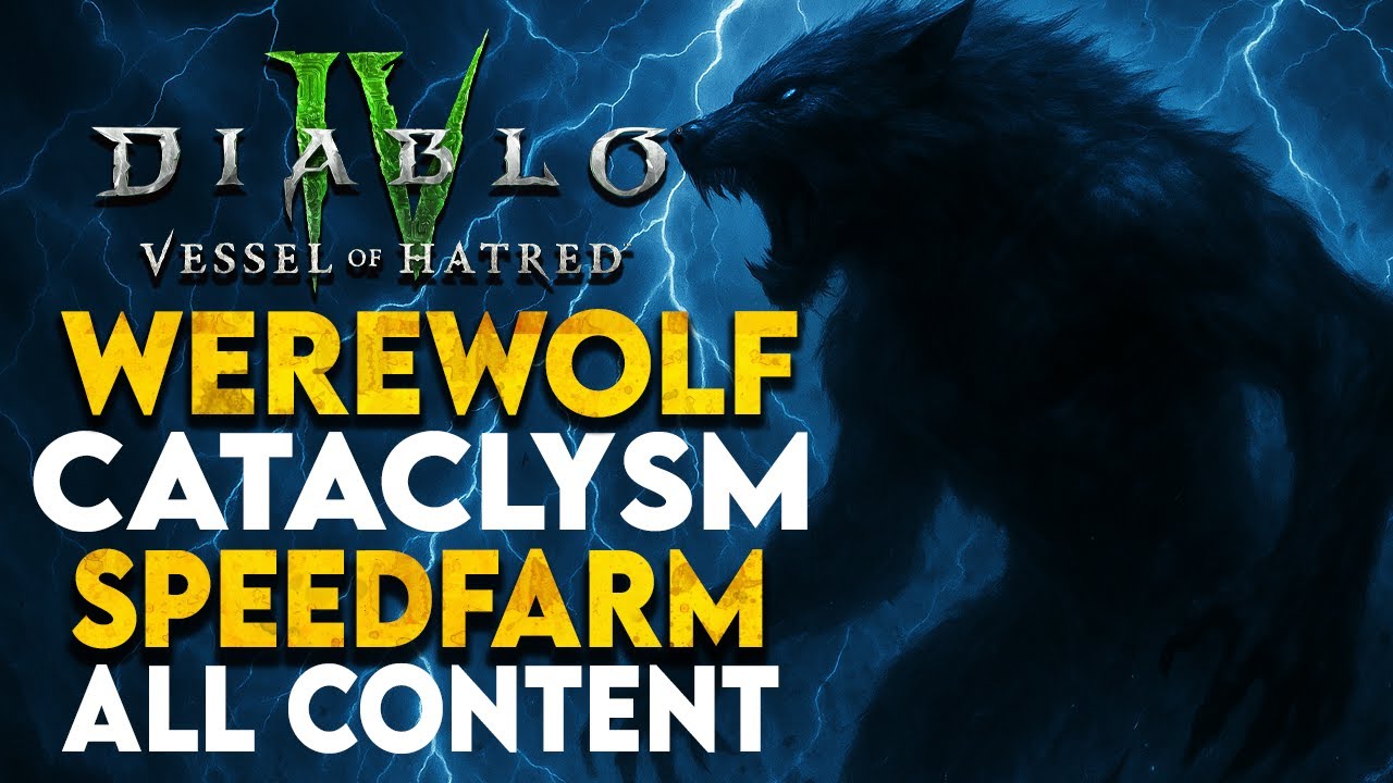 Diablo 4 : Druide Cataclysm - SpeedFarm - T4 et Push Shred - YouTube