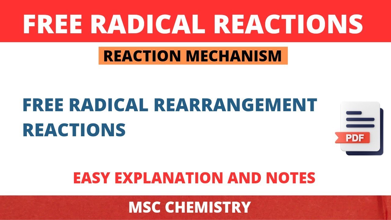 Free Radical Rearrangement | Free radical Reactions | MSc Chemistry ...