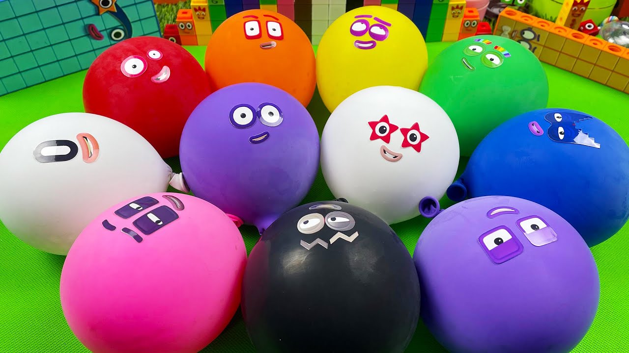 Numberblocks - I Put 1000 000 Orbeez In Balloons! Relaxing Orbeez Video ...