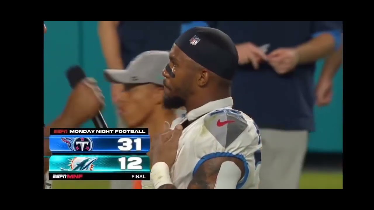 NFL on ESPN Ending TEN at MIA - YouTube