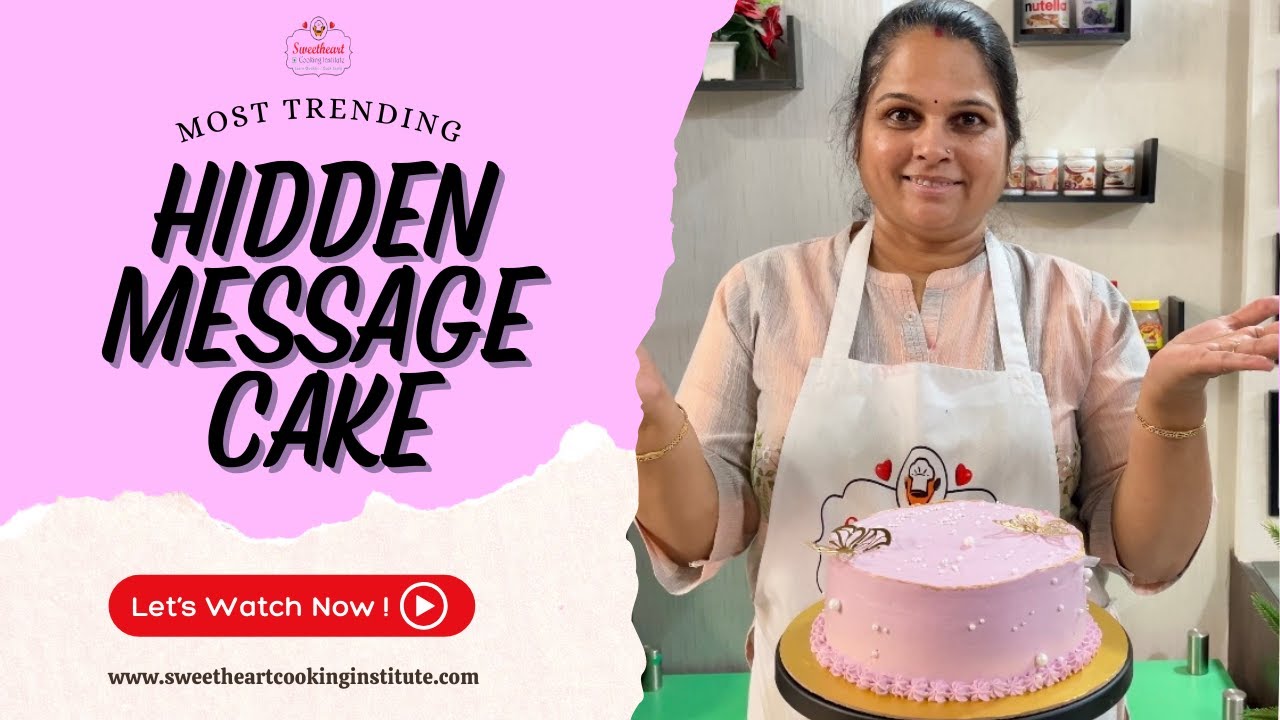 Magical Hidden Message Cake 🍼 | Mango Flavor | Chef Manju Shah’s ...