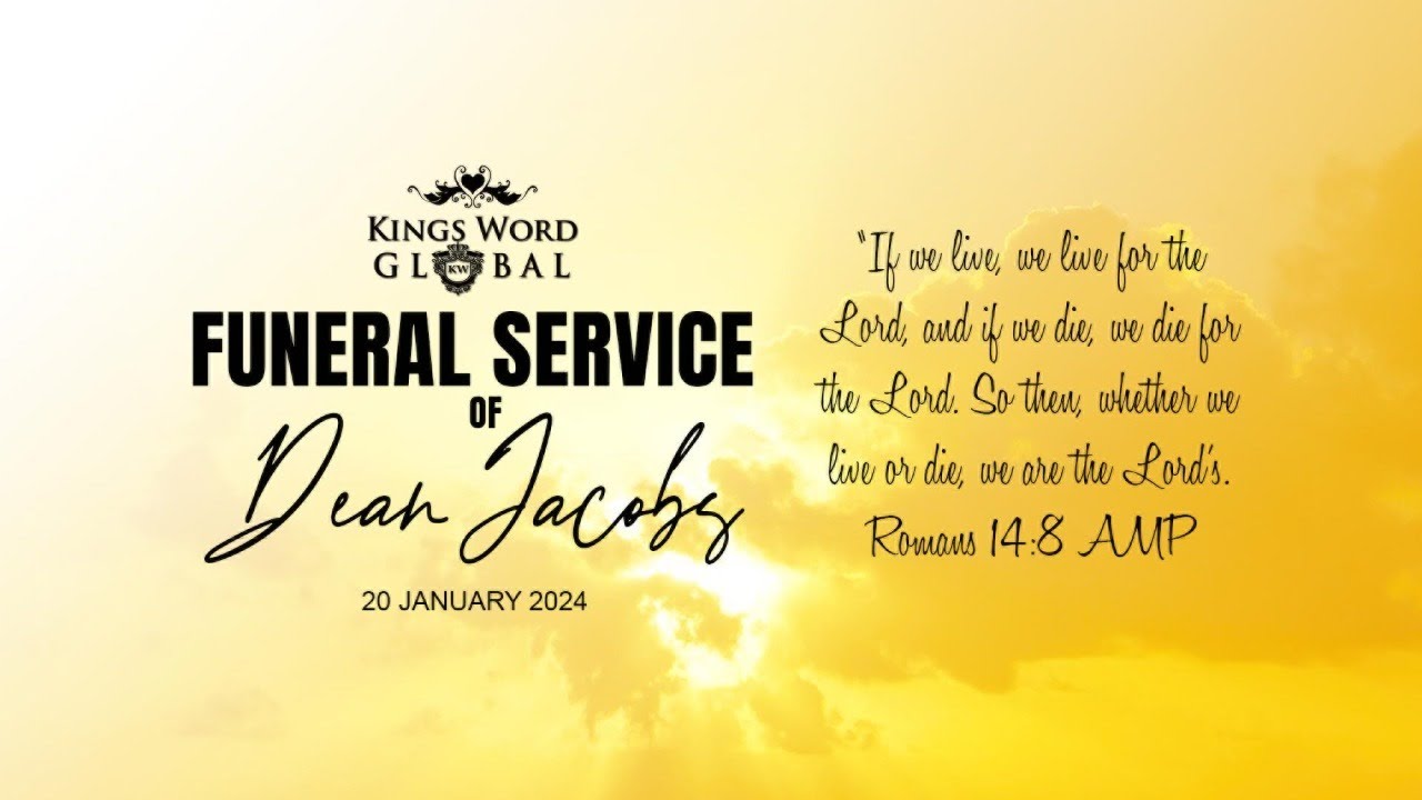 Funeral Service of Dean Jacobs - Sat 20 Jan 2024 - YouTube