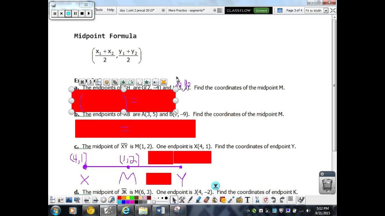 Midpoint and Distance Formula (Essentials of Geometry Day 2) - YouTube