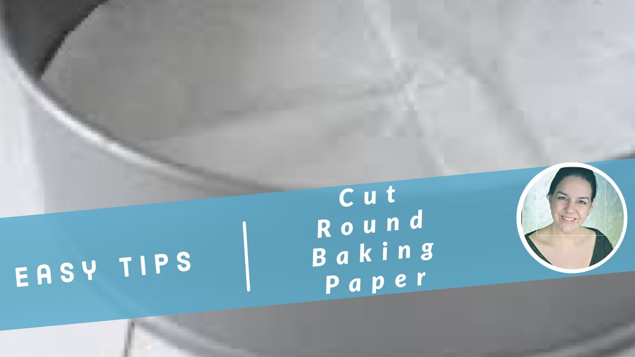 Cutting round baking paper - YouTube