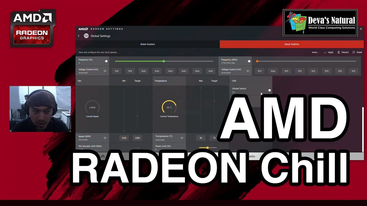 แนะนำการใช้งานซอฟต์แวร์ AMD Radeon Chill - YouTube