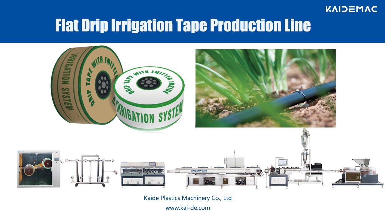 flat drip irrigation tape production line speed 240m model testing ...