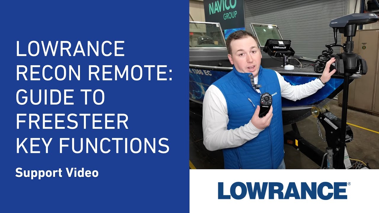 Lowrance Recon Remote: Guide to FreeSteer & Key Functions - YouTube