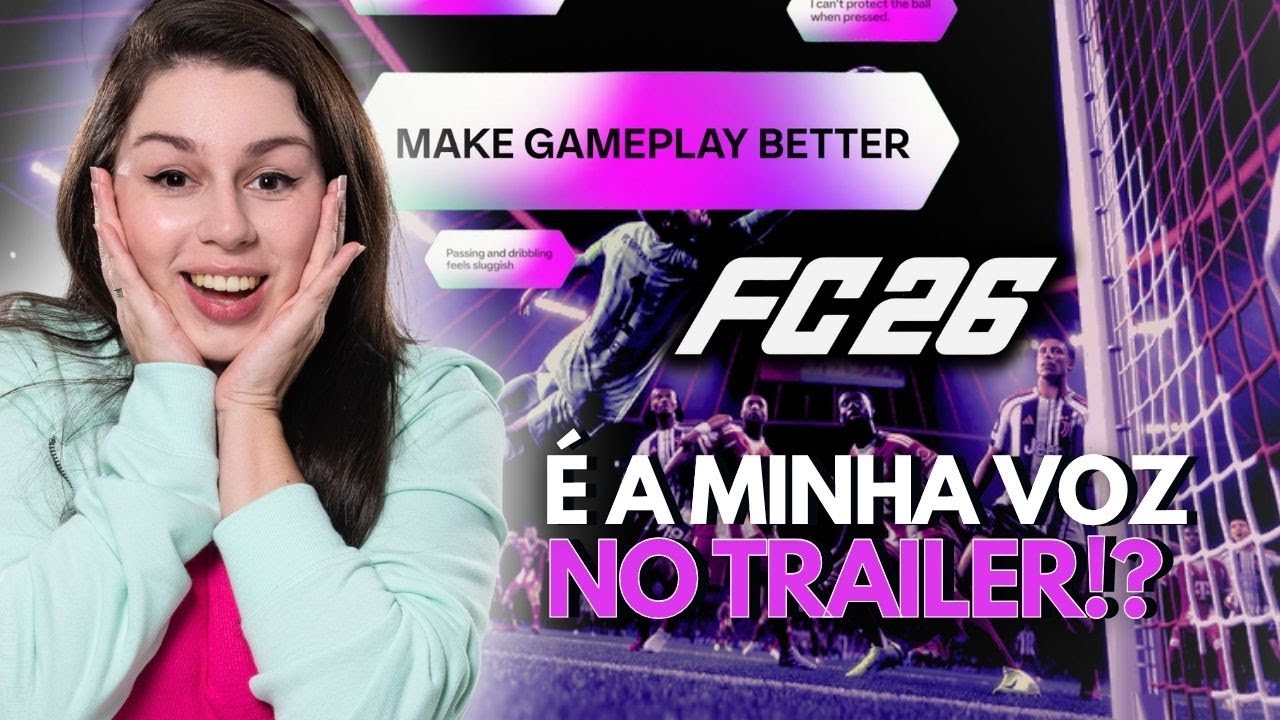 VOCÊ VIU ESSA VOZ NO TRAILER? 👀 EAFC 26 React + Análise - YouTube