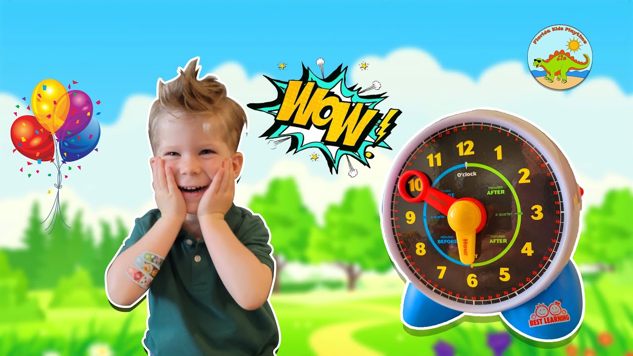 Florida Kids Playtime I BEST LEARNING CLOCK Toy for Toddlers ...