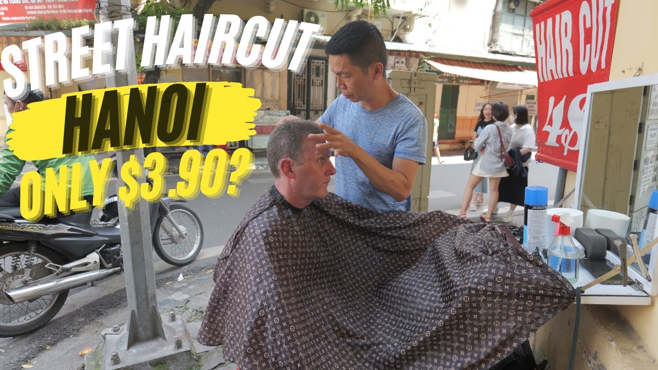 Cheap Street Haircut in Hanoi! - YouTube