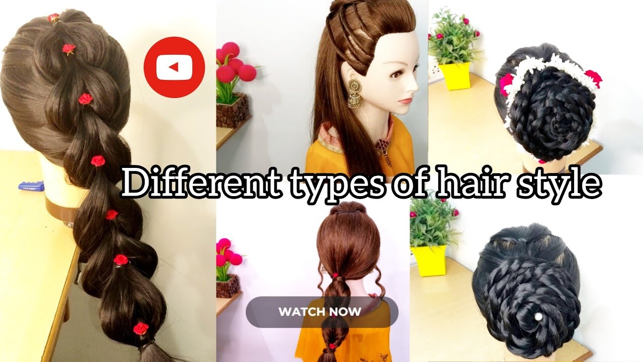 Different types of hair style for girls|new and easy hair style for ...