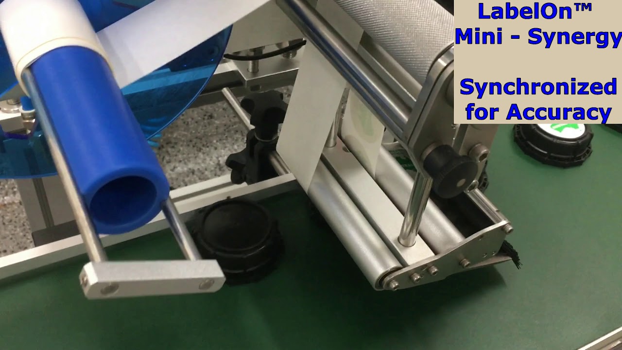 Mini Top Labeling Machine - LabelOn Mini Synergy 200 Top Labeler - YouTube