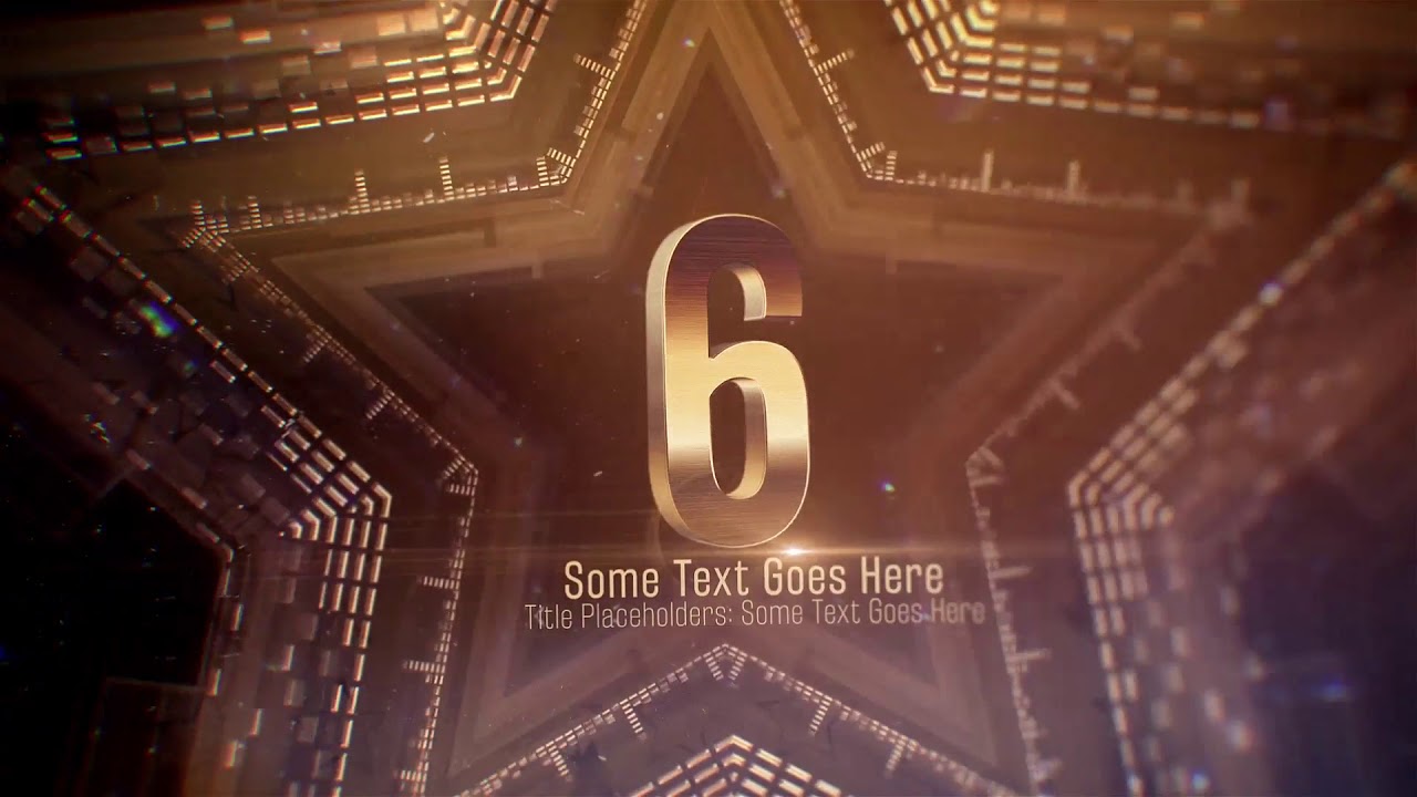Gold Countdown-After Effects Template Videohive - YouTube