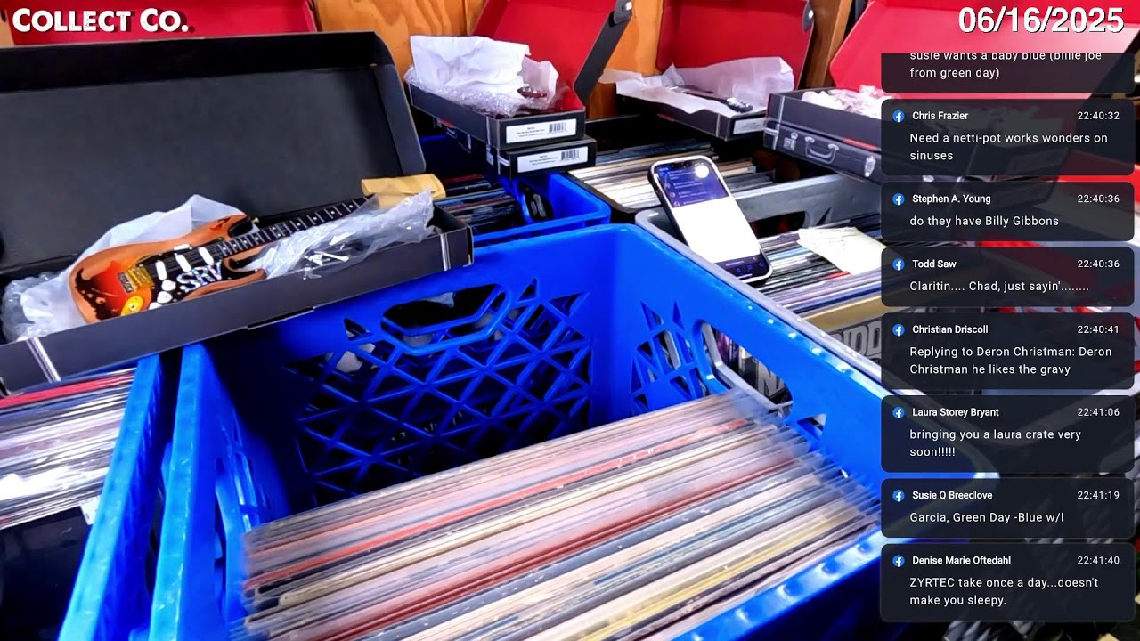 LIVE Vinyl Record Sale (Monday, 06/16/2025) - YouTube