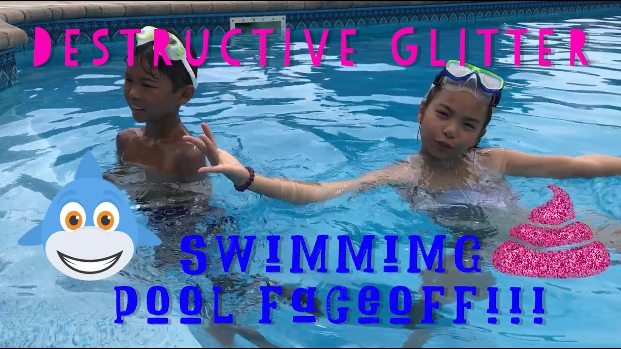 Swimming Pool Challenge!! Diving, Dive Rings, Swim Race and Belly Flop ...