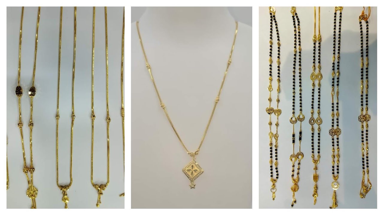 beautiful 22 karat light weight necklaces daily use - YouTube
