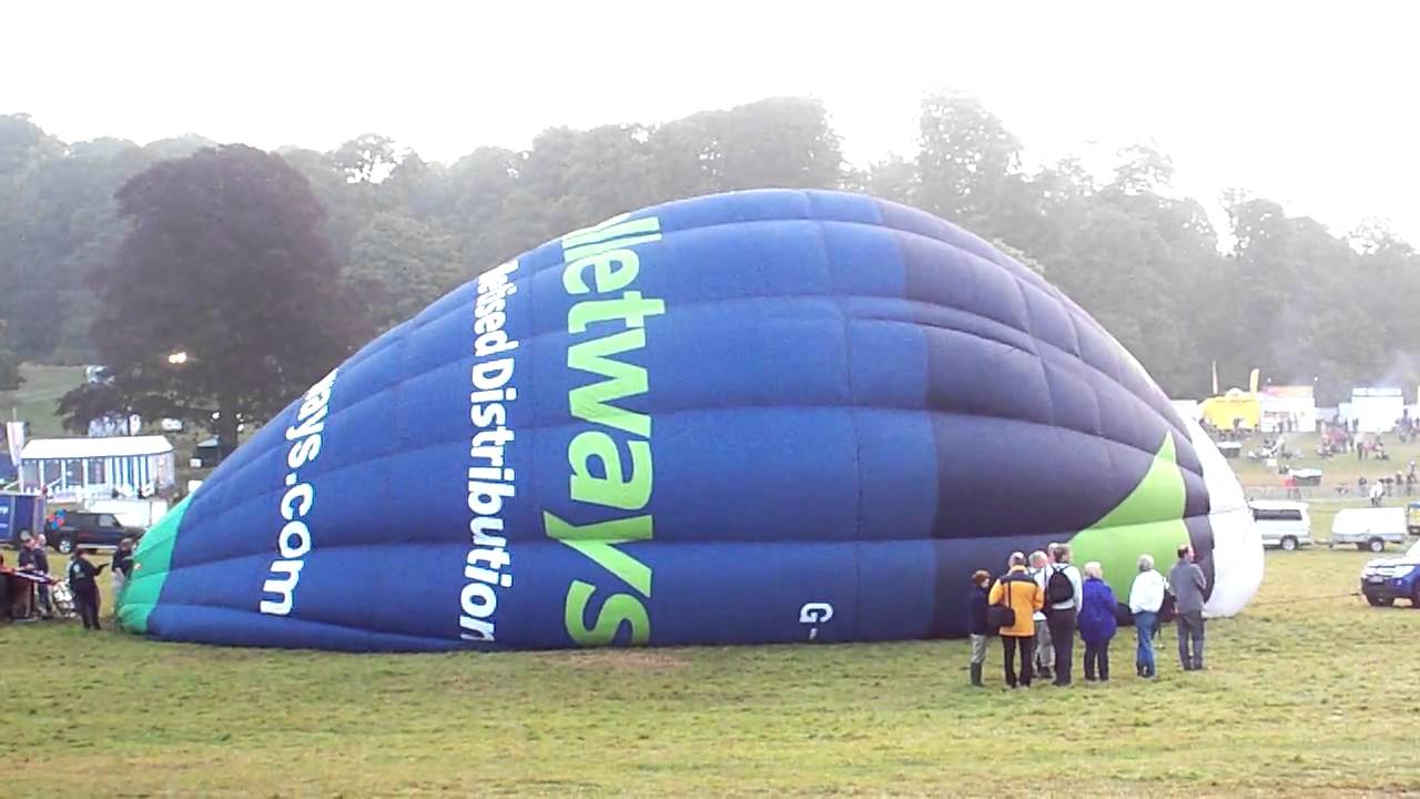 hot air balloon inflation - YouTube