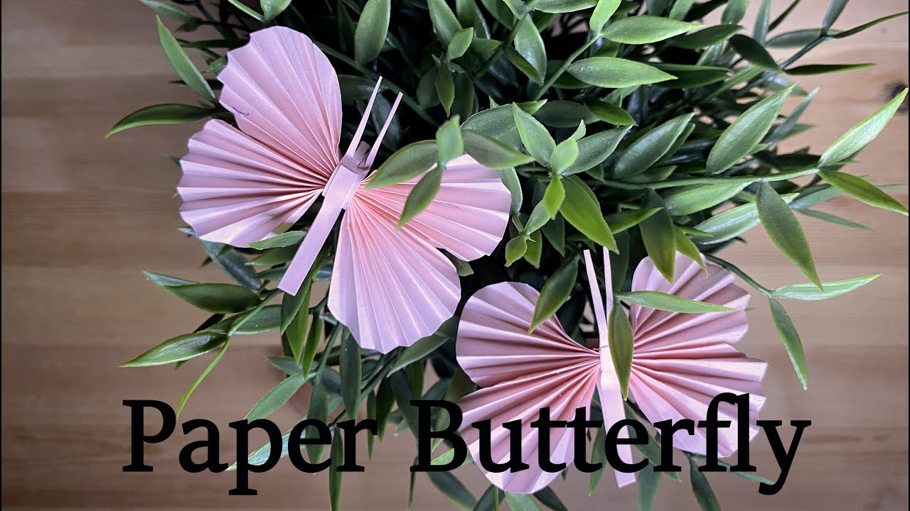 How To Make a Paper Butterfly - YouTube