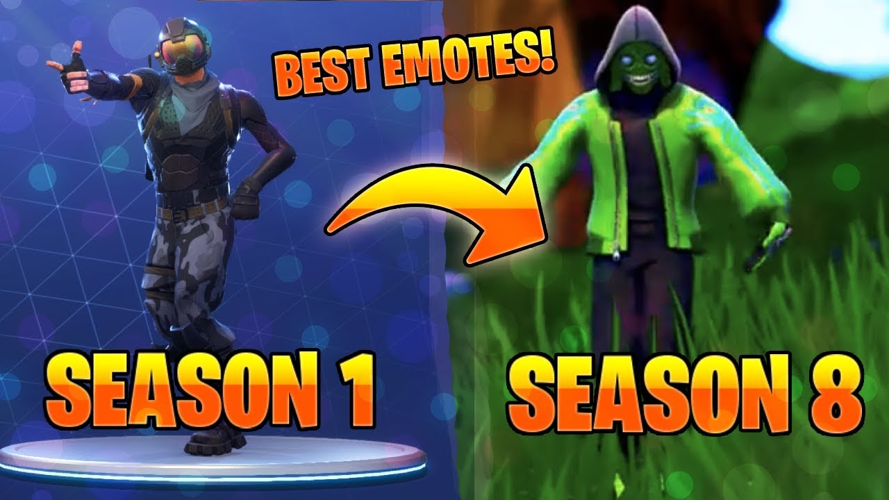 Best Emotes Of Fortnite! (Season 1-8) - YouTube