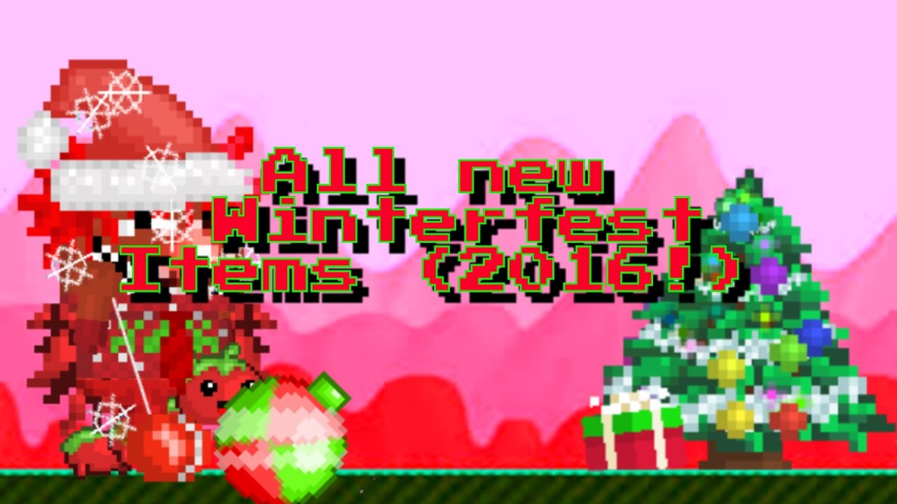 Growtopia|ALL NEW WINTERFEST ITEMS 2016! - YouTube