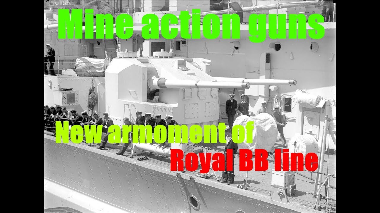 Mine action guns- QF 5.25 inch Mark I- New British armament - YouTube