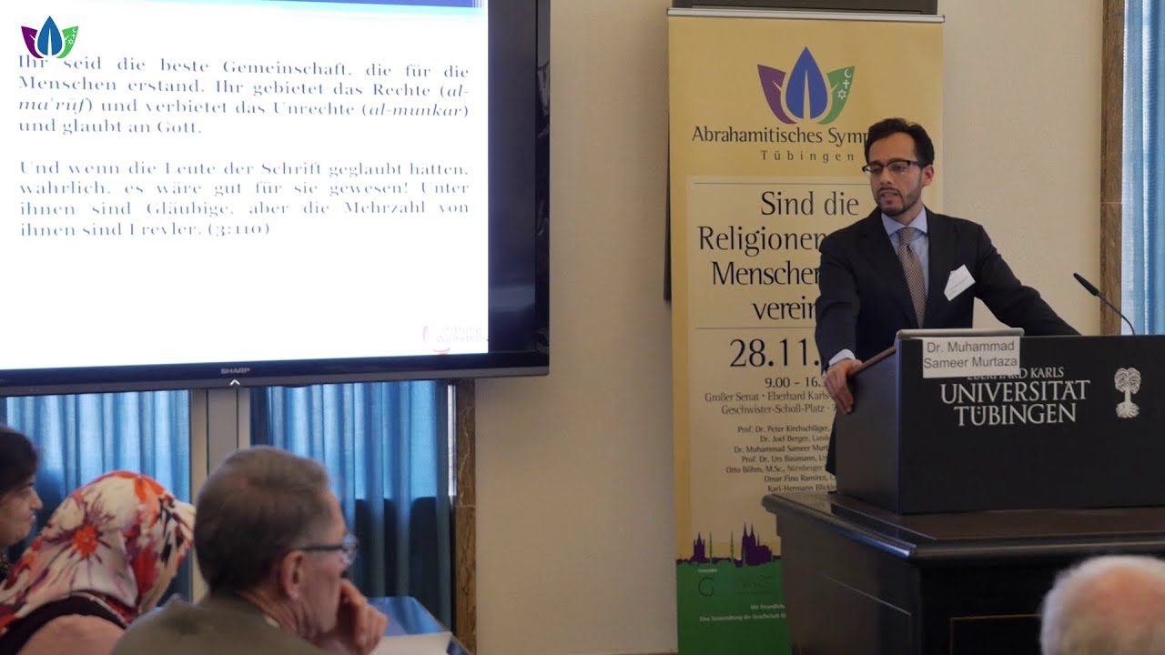 Dr. Muhammed Sameer Murtaza, Stiftung Weltethos - 6. Abrahamitisches ...