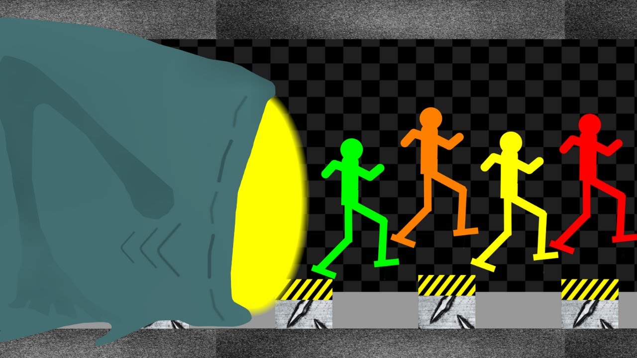 Survival Stickman Race - Run From Sea Eater - YouTube