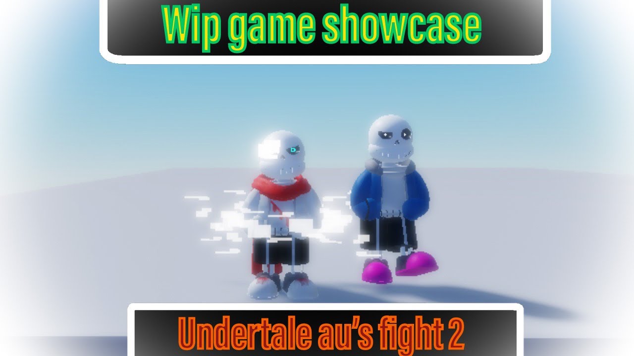 undertale au's fight 2 (roblox) showcase wip character and new system ...