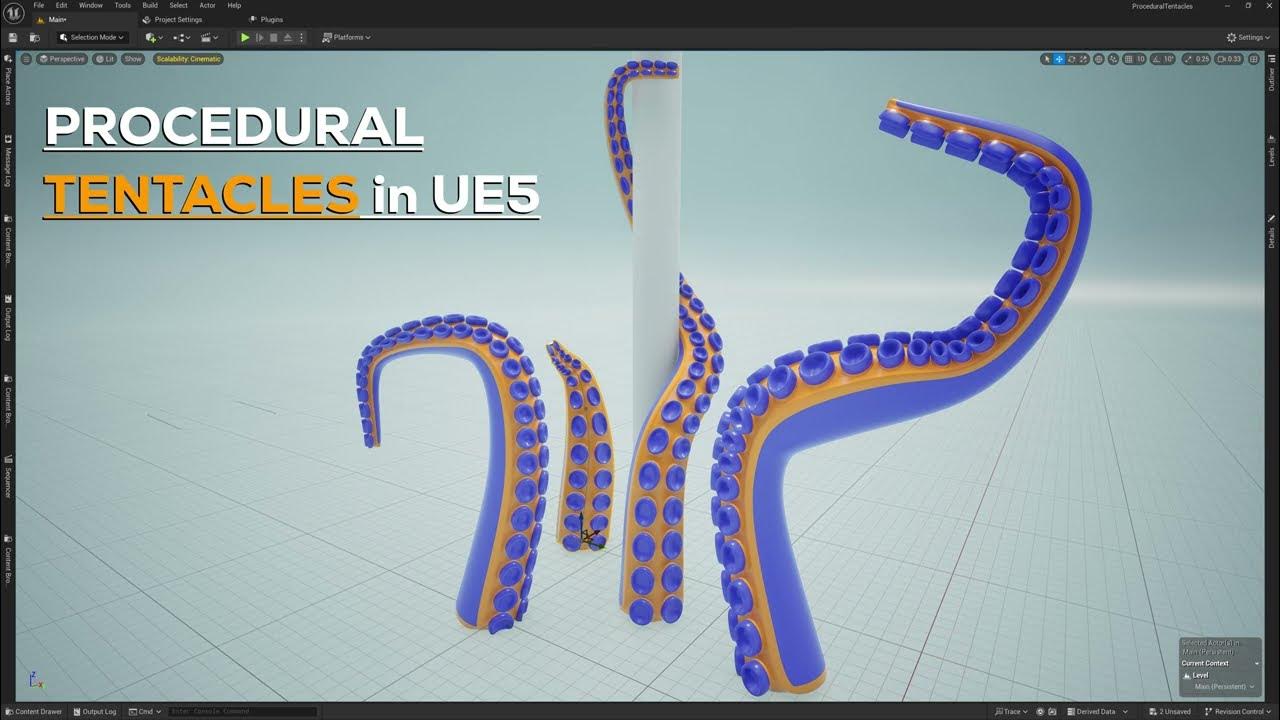 PROCEDURAL TENTACLES in UE5 - YouTube
