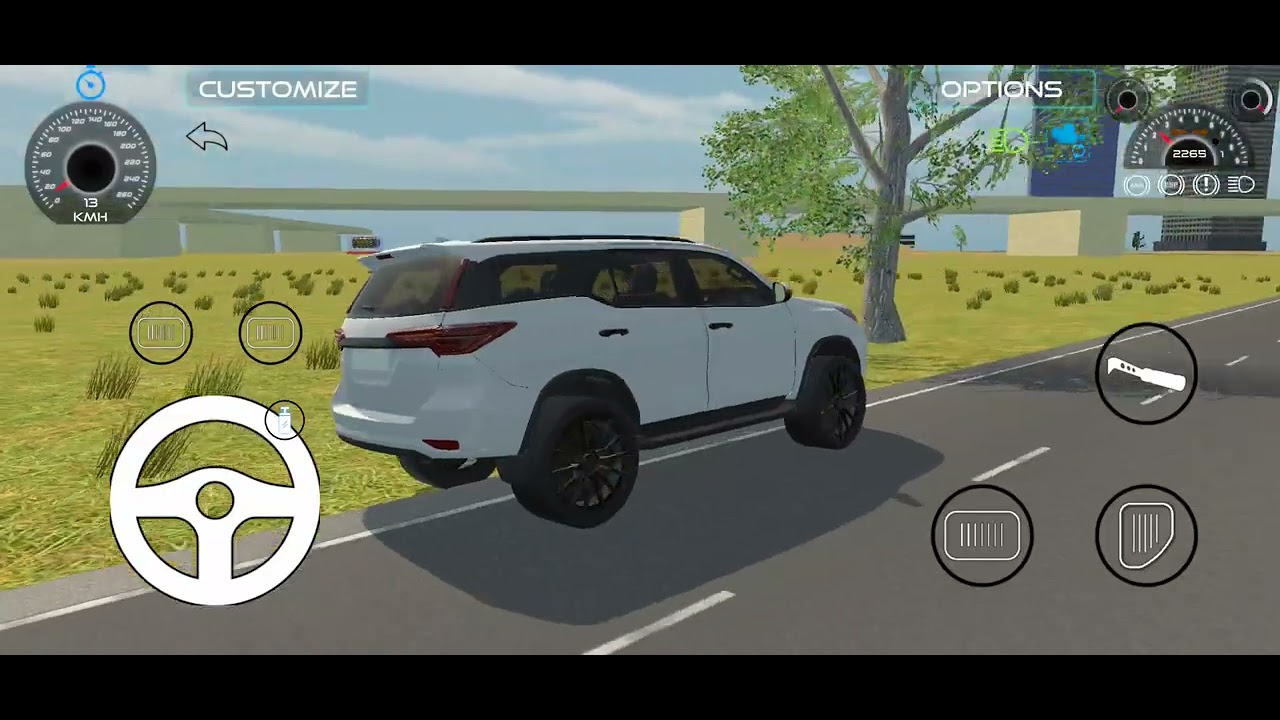 Toyota Fortuner Car game 3d simulator|| Real Indian cars game - YouTube