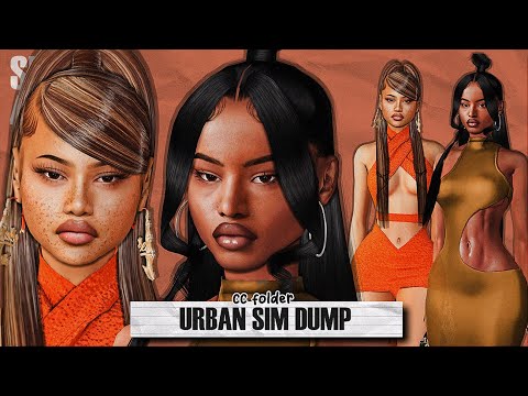 Urban Sim Dump 148 + CC Folder & Sims Download | Sims 4 Create a Sim - YouTube