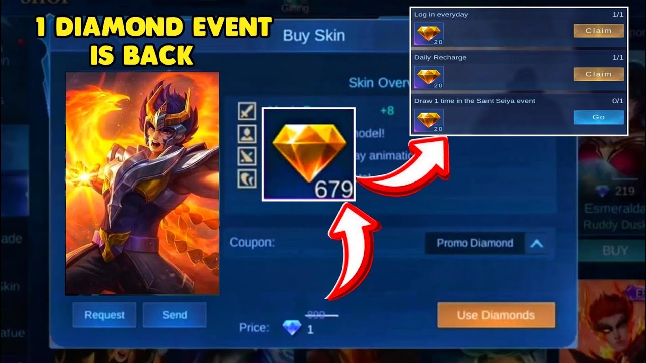 1 DIAMOND SKIN EVENT IS BACK || PROMO DIAMONDS EVENT 2022 - YouTube
