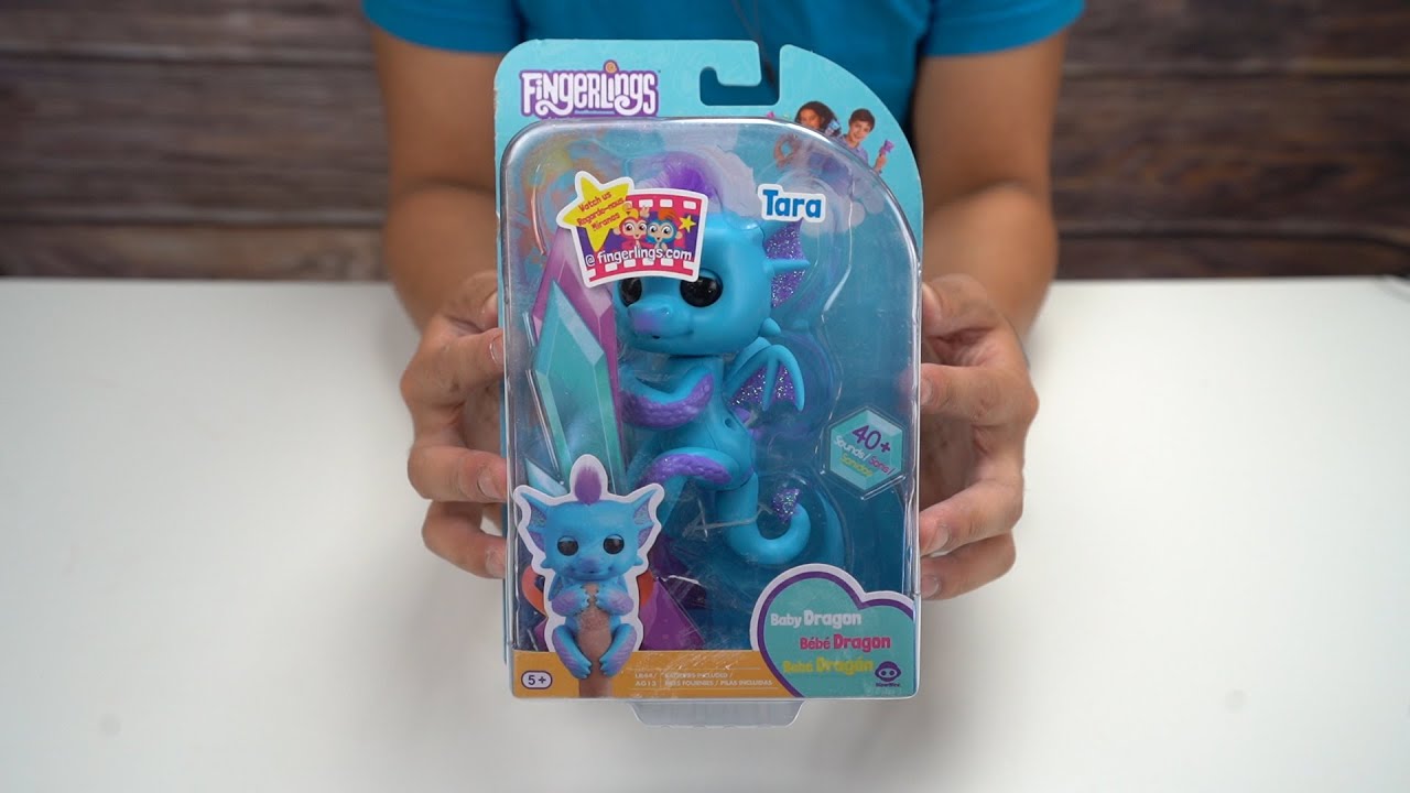 Fingerlings Baby Dragon Tara Unboxing and Review - YouTube