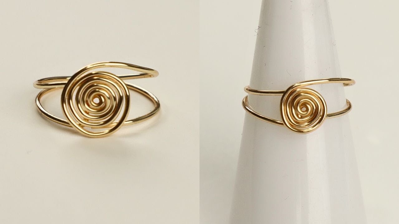 German Wire Spiral Ring Tutorial - YouTube